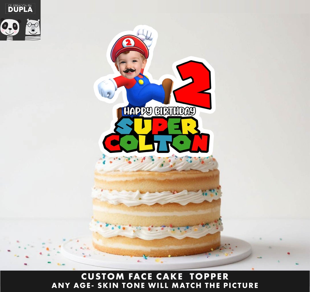 Cake Topper- Face Cake Topper -custom Face- Cake Topper- Topper ...