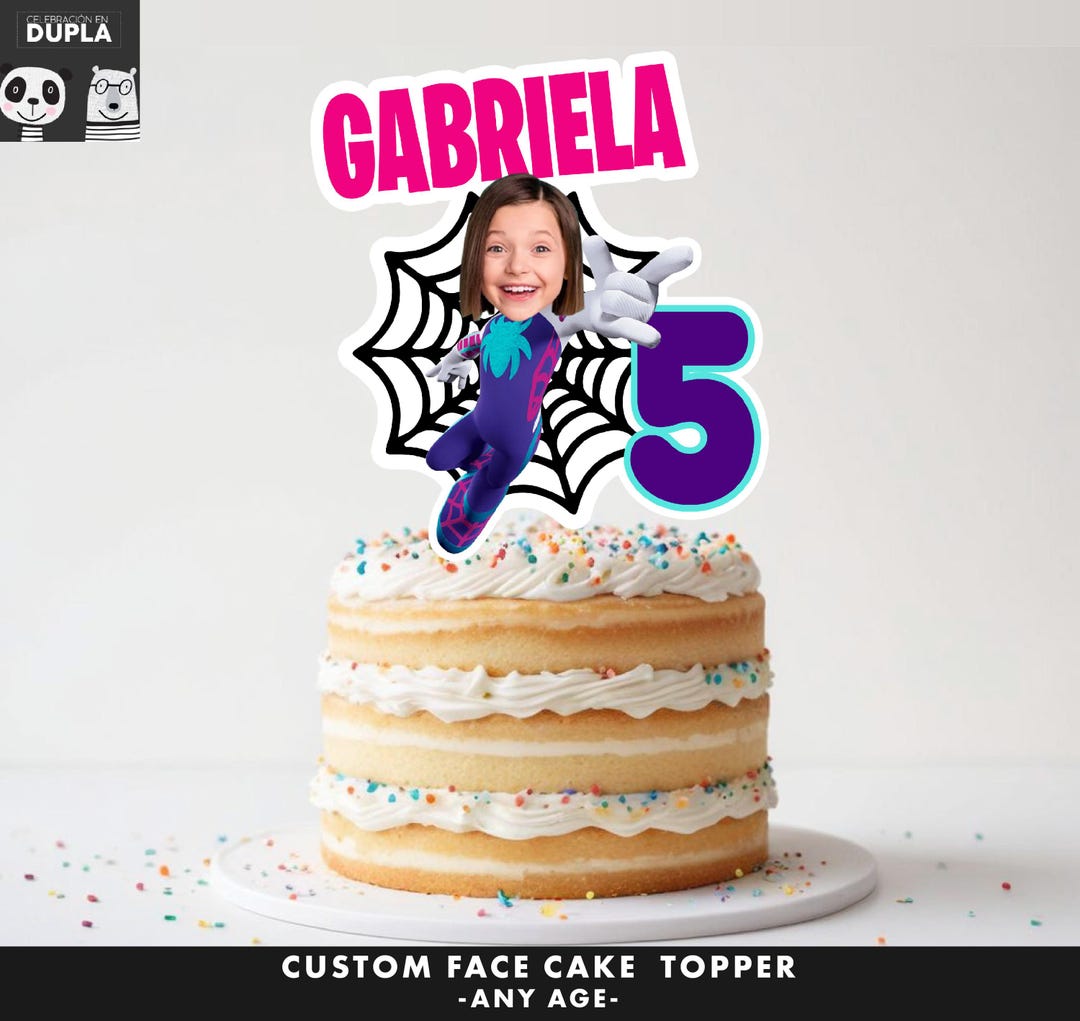 Cake Topper - Face Cake Topper -custom Face Cake Topper- Topper ...