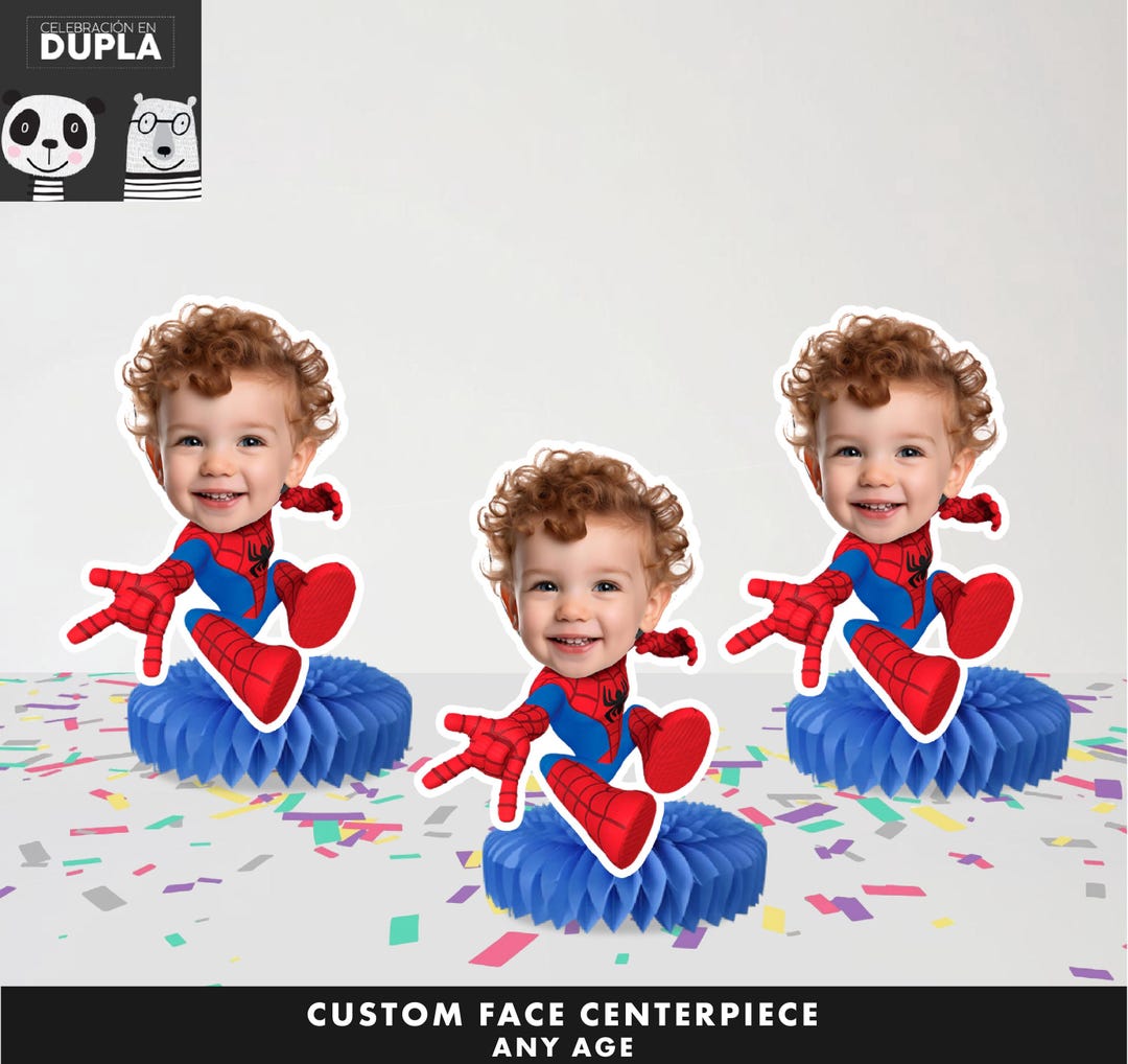 Centerpiece - Face Centerpiece -custom Face- Centerpiece Printable ...