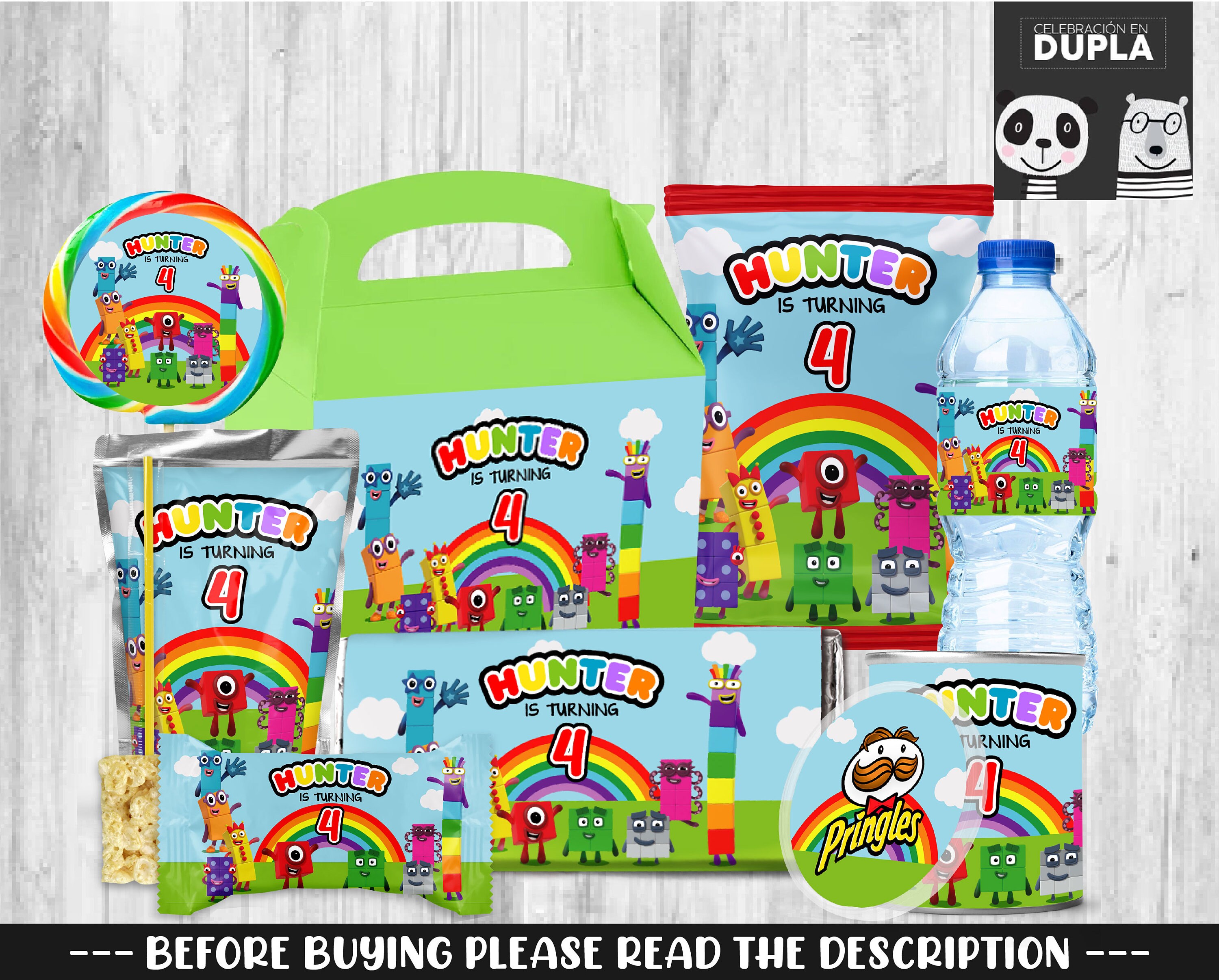 Numberblocks Party Bundle Printable Party Bundle - Etsy Canada