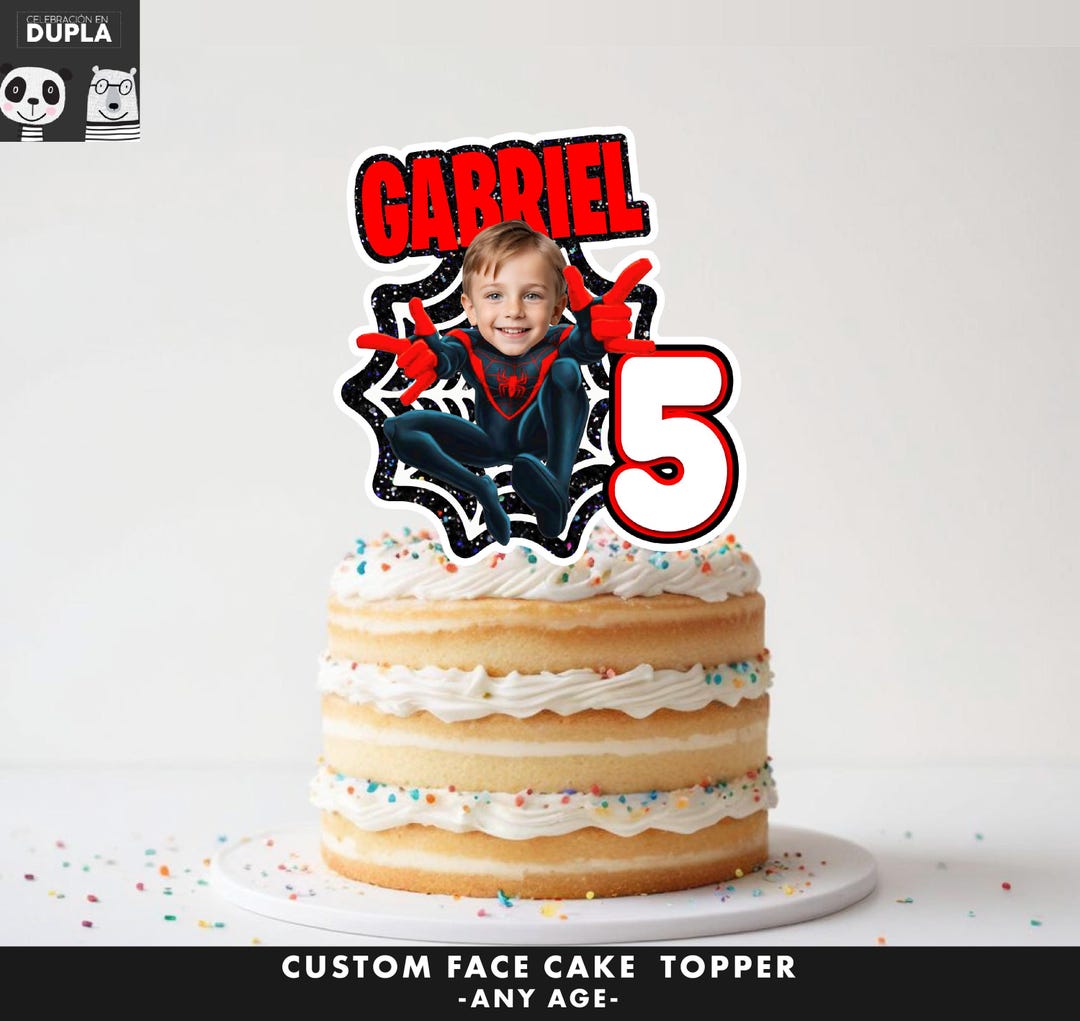 Cake Topper - Face Cake Topper -custom Face Cake Topper- Topper ...