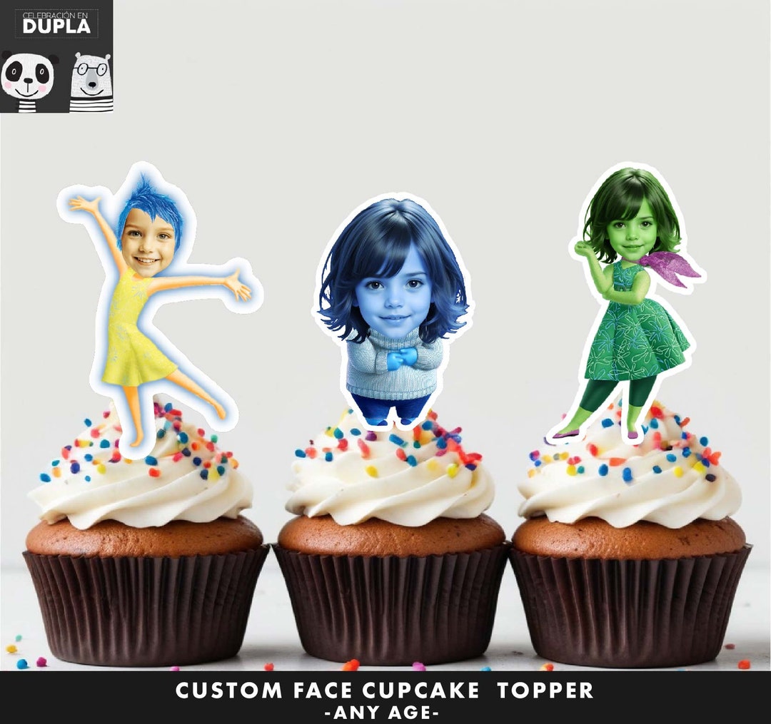 Cupcake Toppers Face Cupcake Topper custom Face Cupcake Topper Topper ...