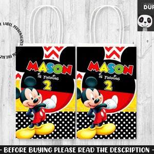 Mickey Mouse Party Bundle - Printable Party Bundle- Chip Bag ...