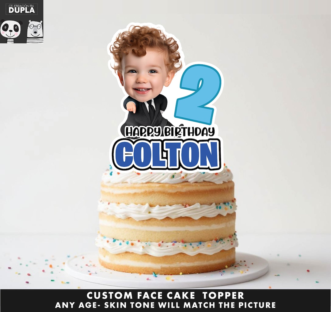 Cake Topper- Face Cake Topper -custom Face- Cake Topper- Topper ...