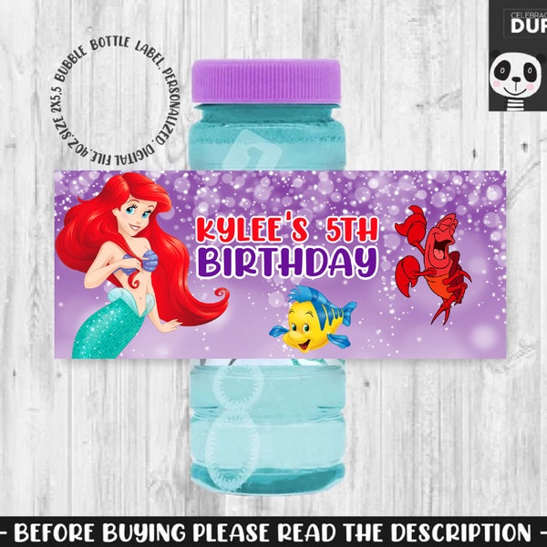 Bubble Bottle Label - Etsy