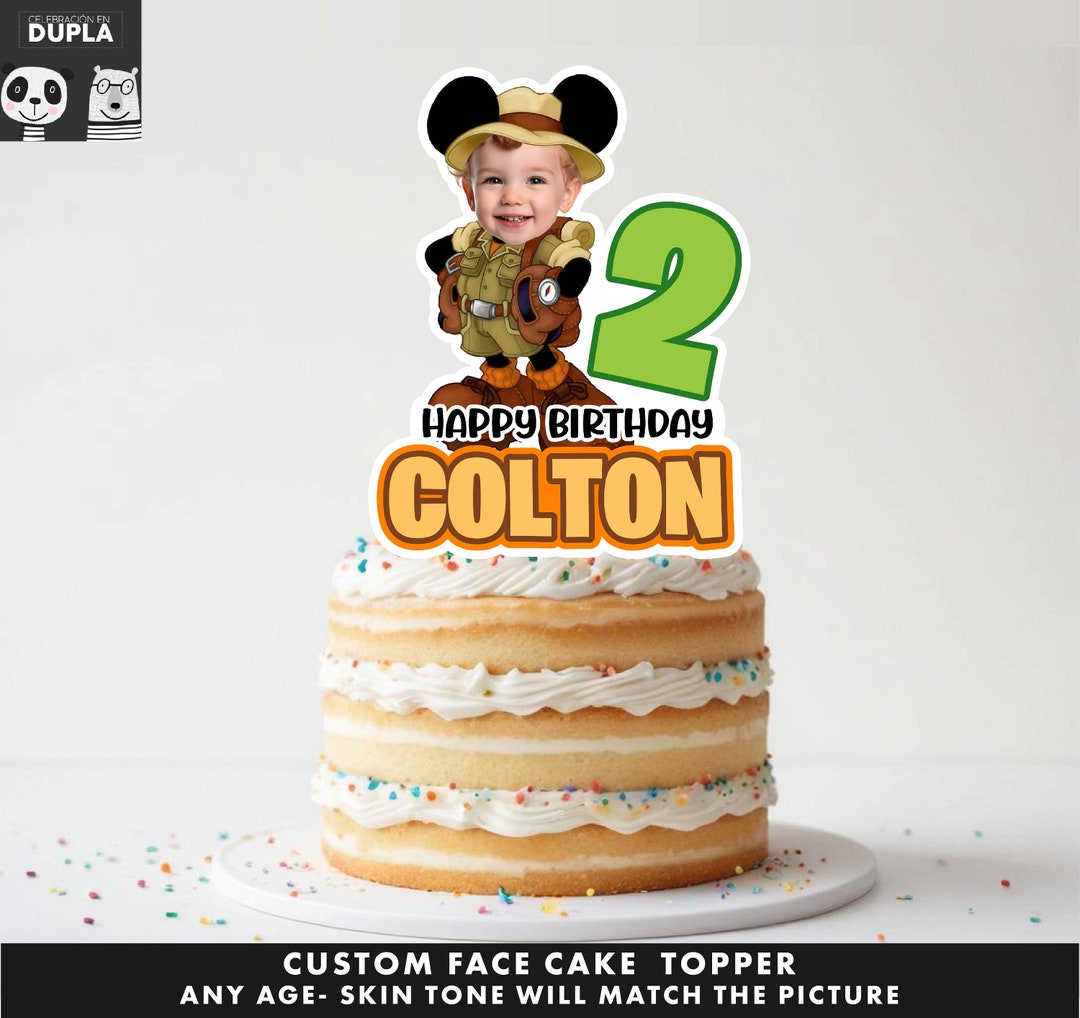 Cake Topper- Face Cake Topper -custom Face- Cake Topper- Topper ...