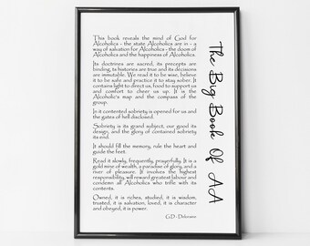 The 12 Steps Poster AA Wall Art Recovery Wall Art Sobriety - Etsy