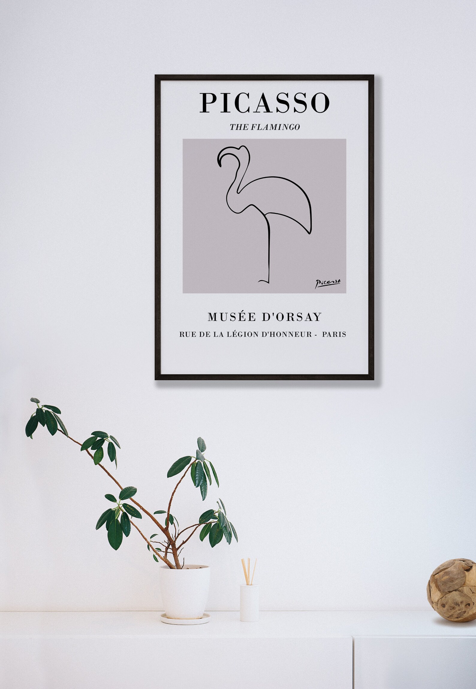 Picasso Art Print Picasso Flamingo Picasso Art Poster - Etsy
