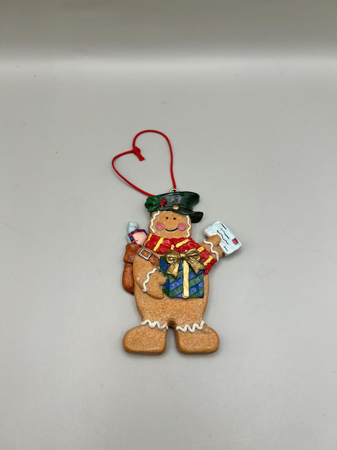 Gingerbread Mailman Tree Ornament, Ready for the Tree - Etsy