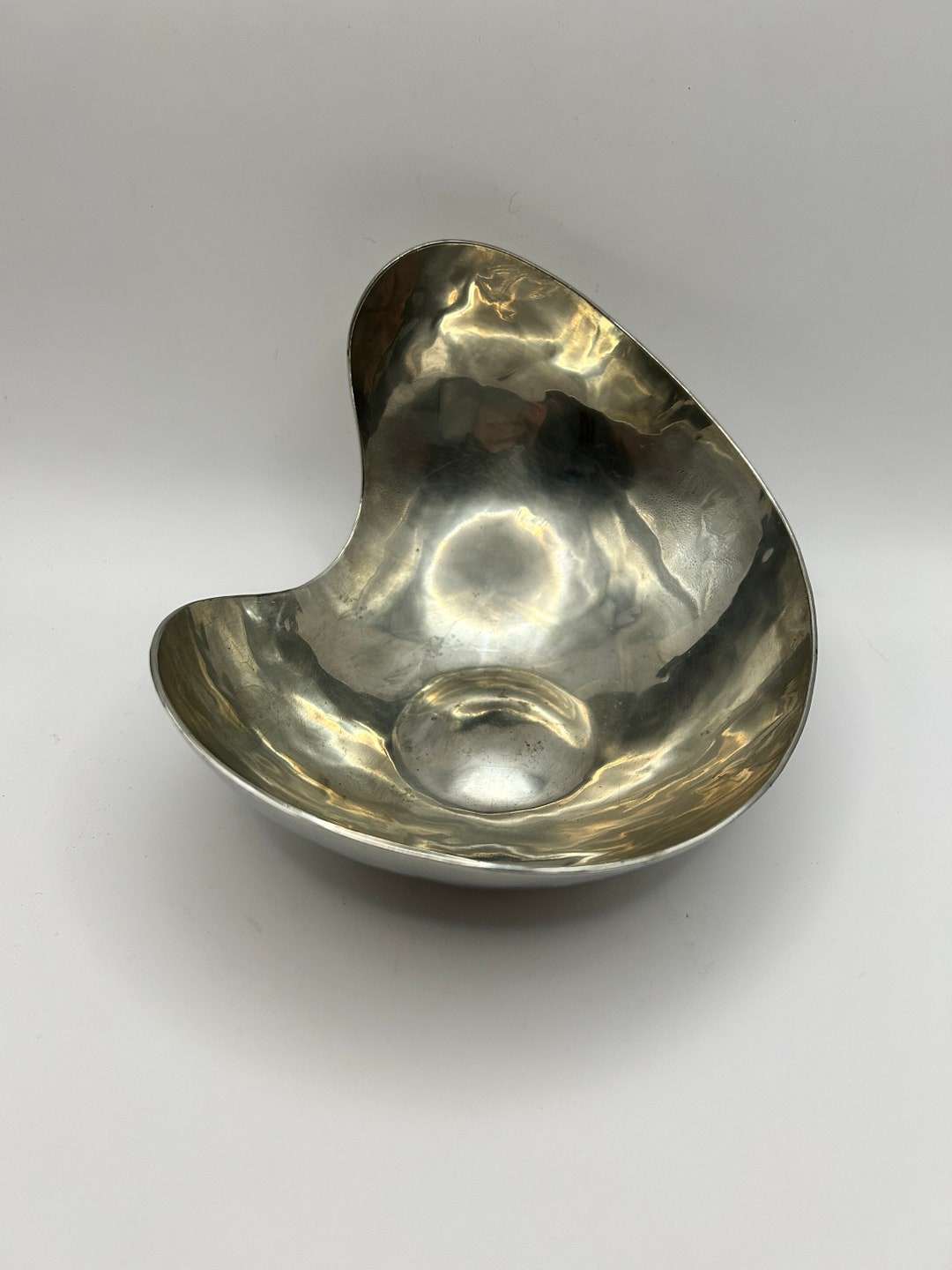 Mid Century Pewter Bowl, Signed by the Artist, Gene Lesch Dated '69 - Etsy