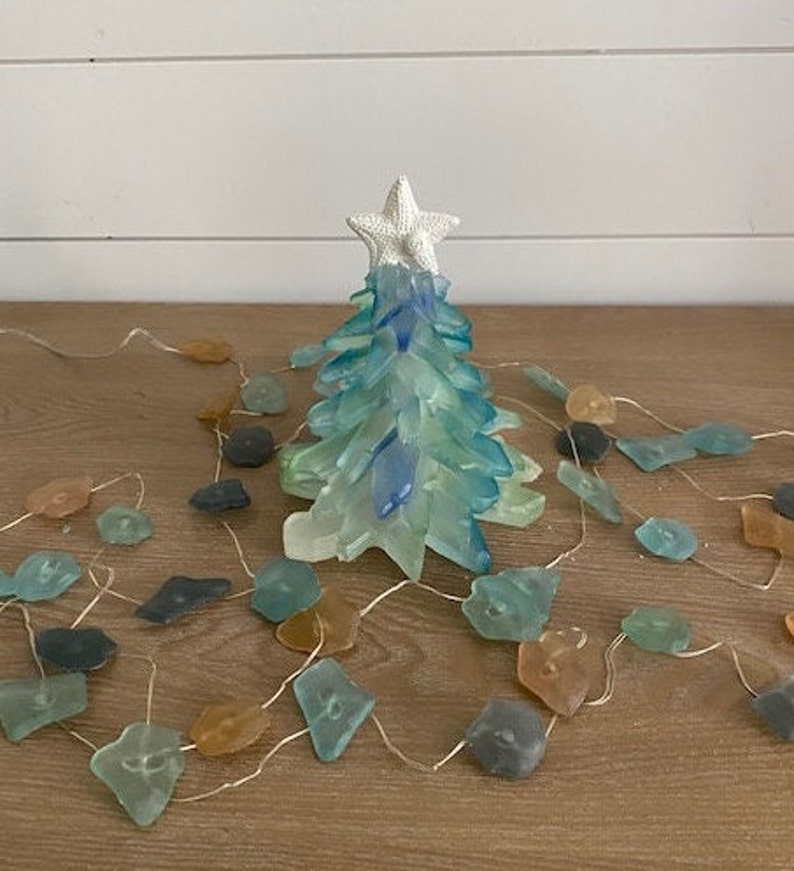 Sea Glass Christmas Tree , 6 " - Etsy