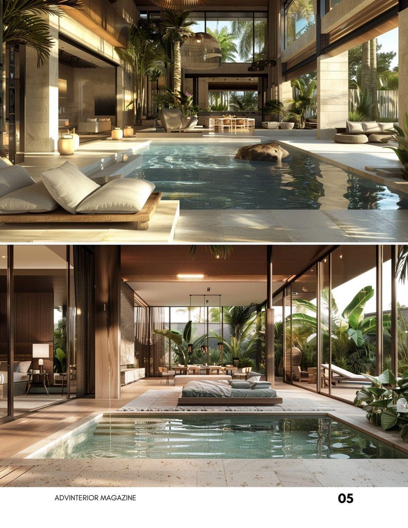 Luxury Modern Resorts Interior - Etsy