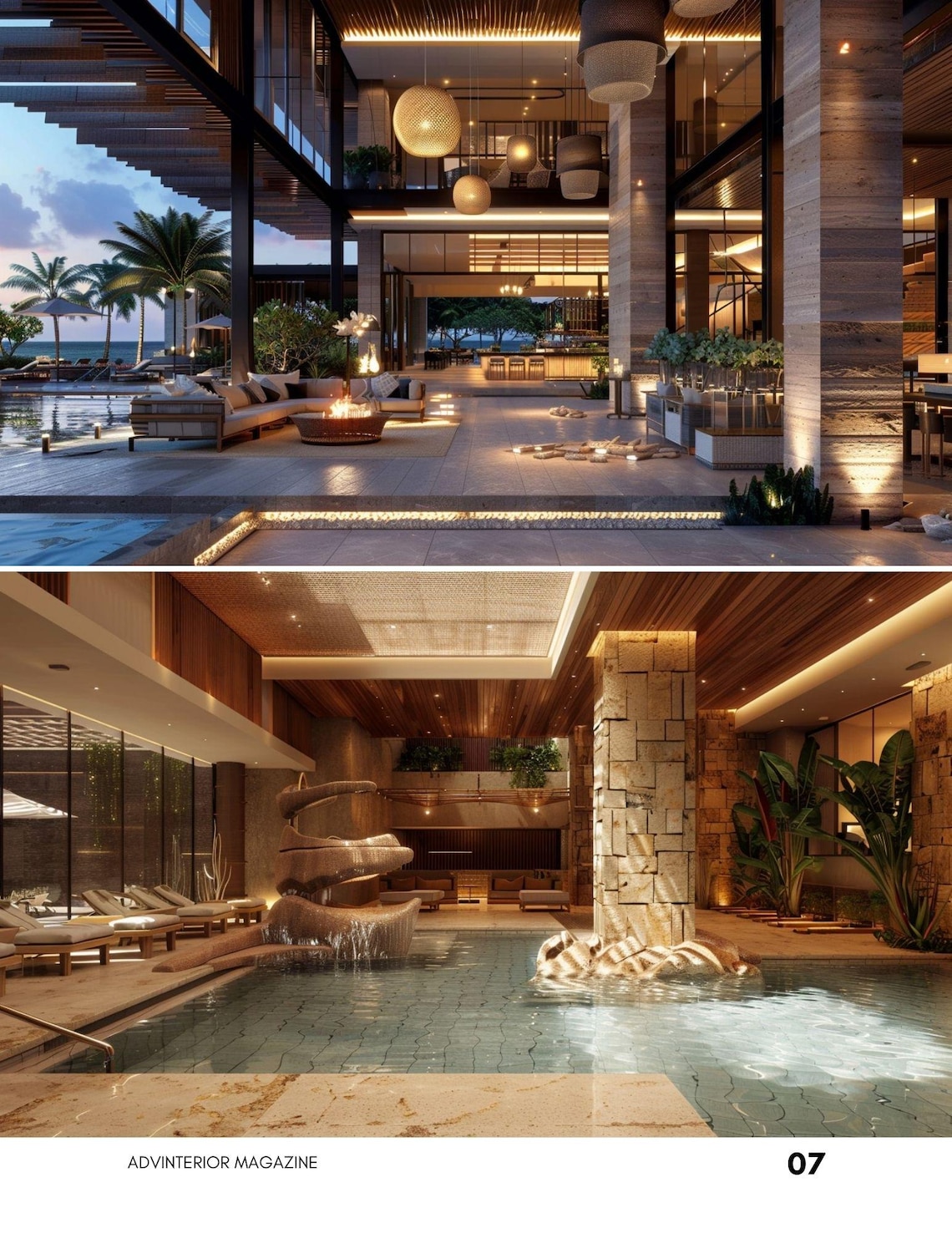 Luxury Modern Resorts Interior - Etsy