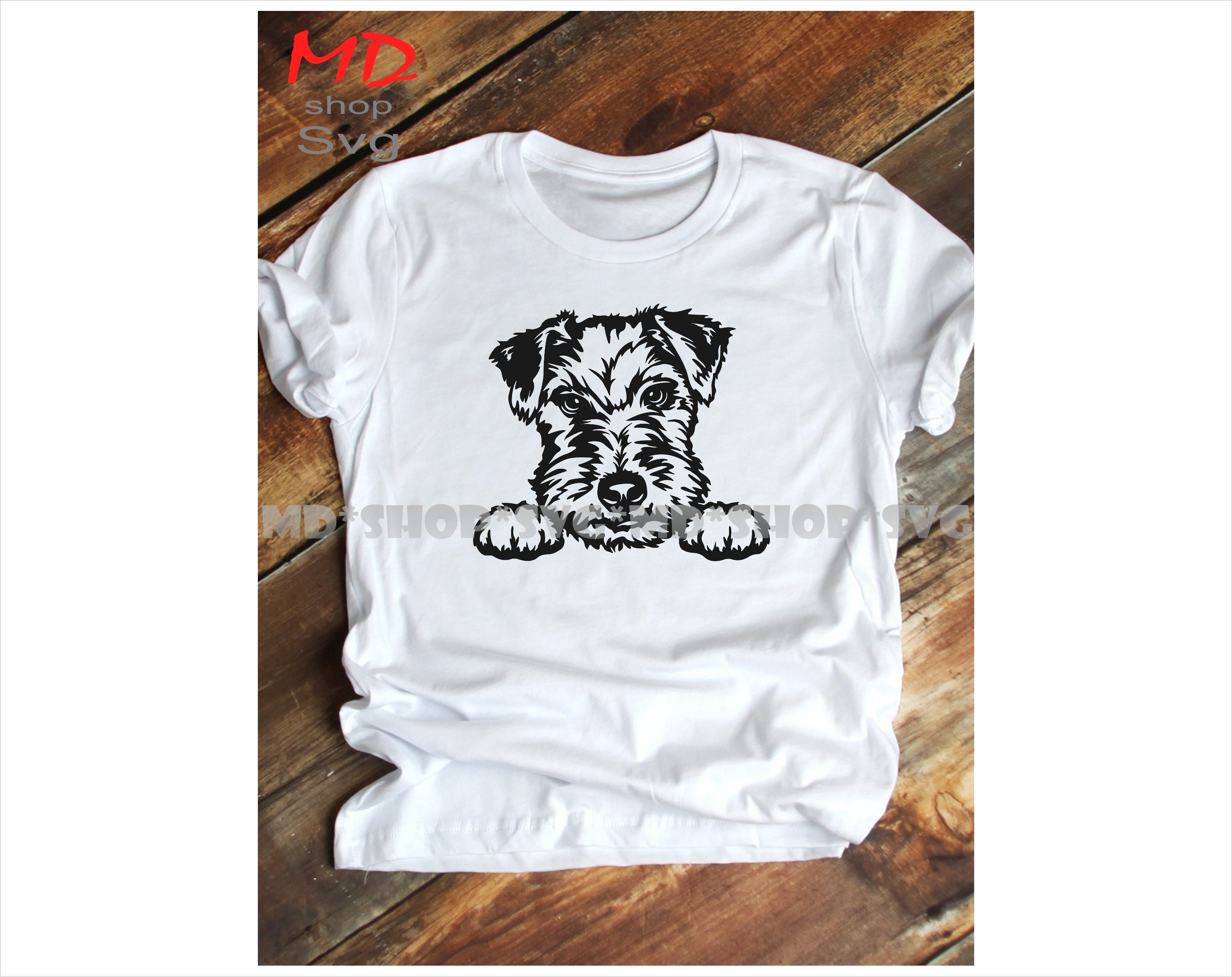 Terrier SVG, Dog Peeking, Dog Face Paws Cnc, Terrier Silhouette Png ...