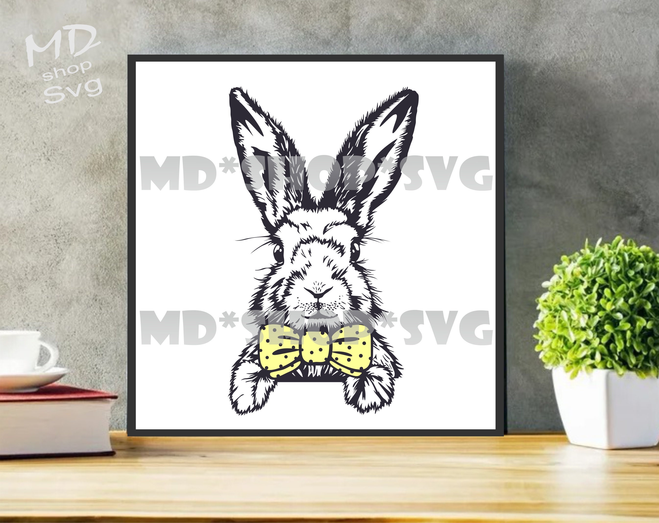 Rabbits SVG for Cricut, Bunnies Male and Female Silhouette DXF, T-shirt ...