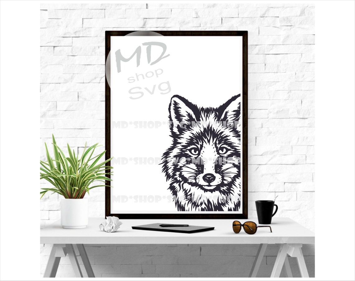 Fuchs SVG, Fuchs Kopf Silhouette, Clipart Wildtiere - Etsy.de