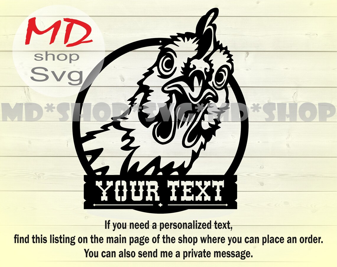 Chicken Welcome Sign, Chicken for CNC Plasma Cutter, Chicken Vinyl Cut ...