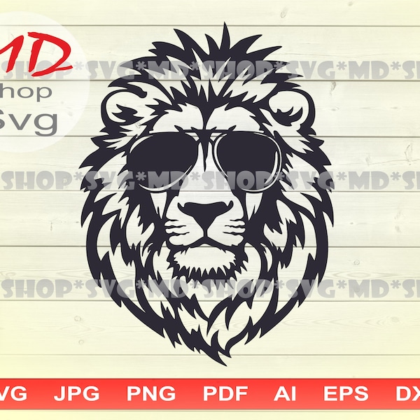 Lion Head Svg - Etsy