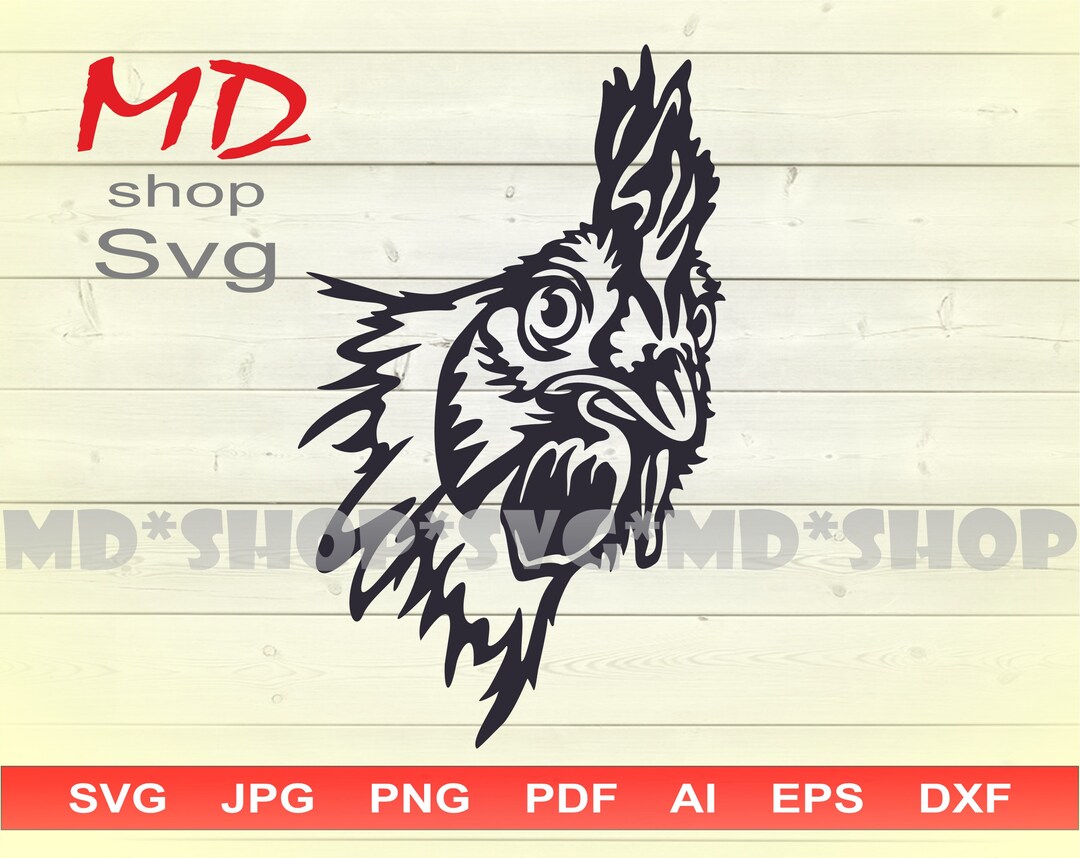 Silueta de pollo SVG Pollo DXF archivos vectoriales para - Etsy México