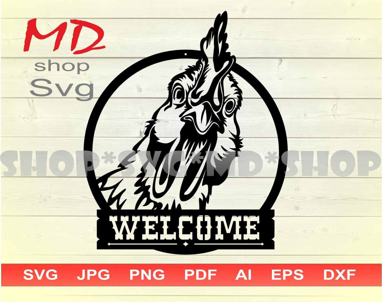 Chicken Welcome Sign Chicken Files for CNC Chicken Vinyl - Etsy
