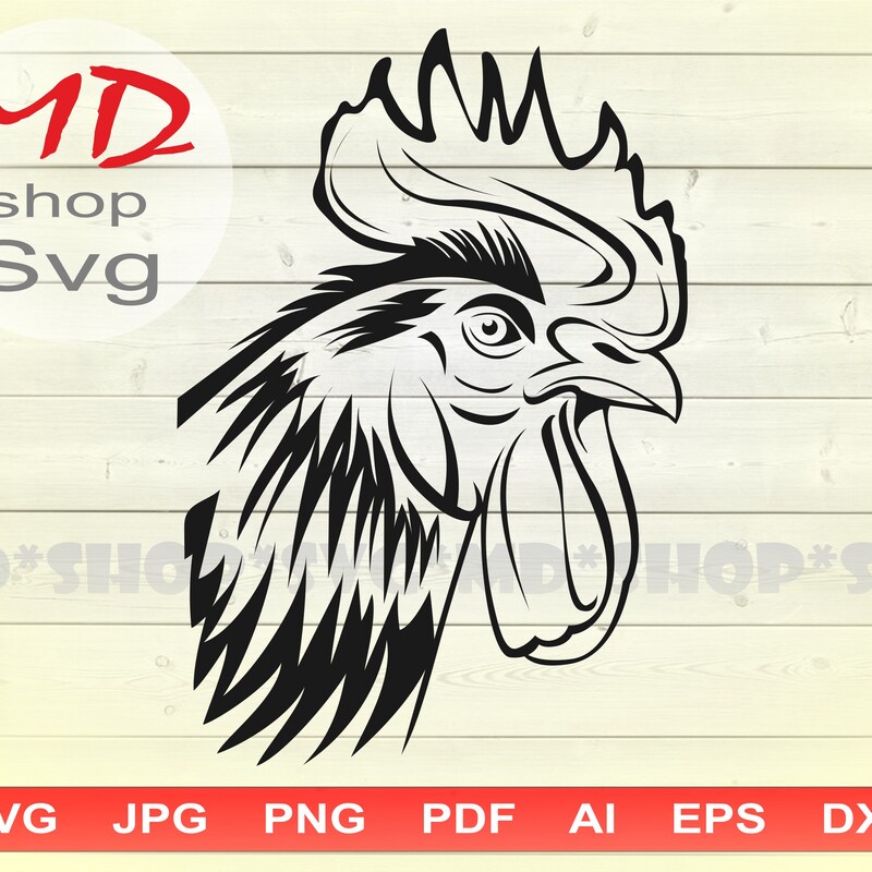 Rooster Svg - Etsy