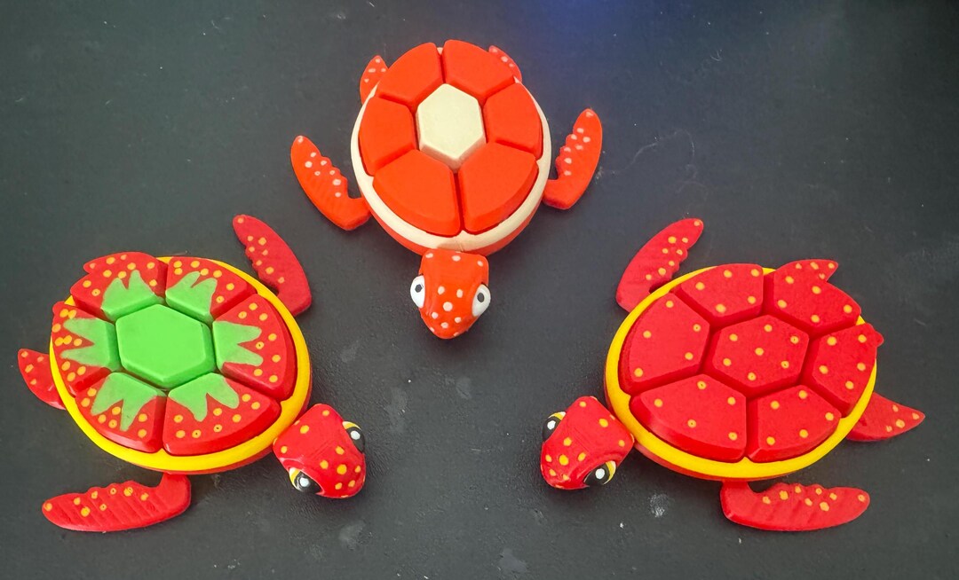 Turtle Fidget Multi-key Clicker | 3d Printed Sensory Toy - Etsy