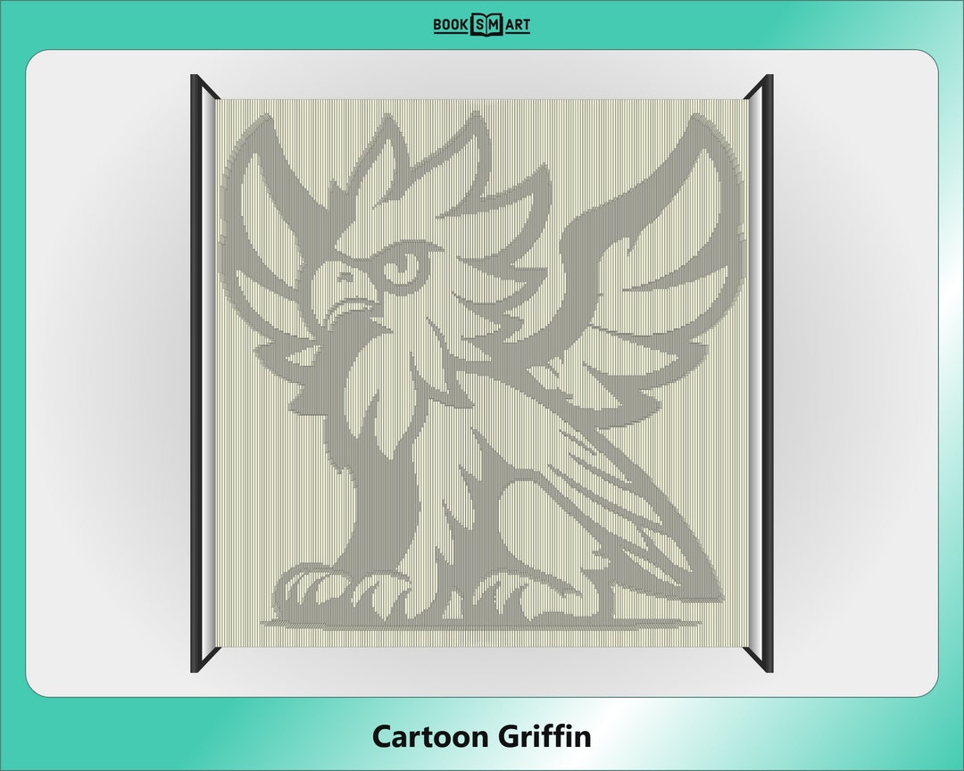 Cartoon Griffin • Cut and Fold Book Pattern • Instant Download ...