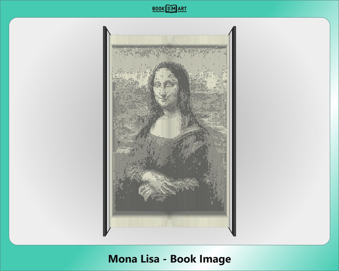 Mona Lisa • Multi Layer Cut and Fold Book Pattern • Instant Download ...