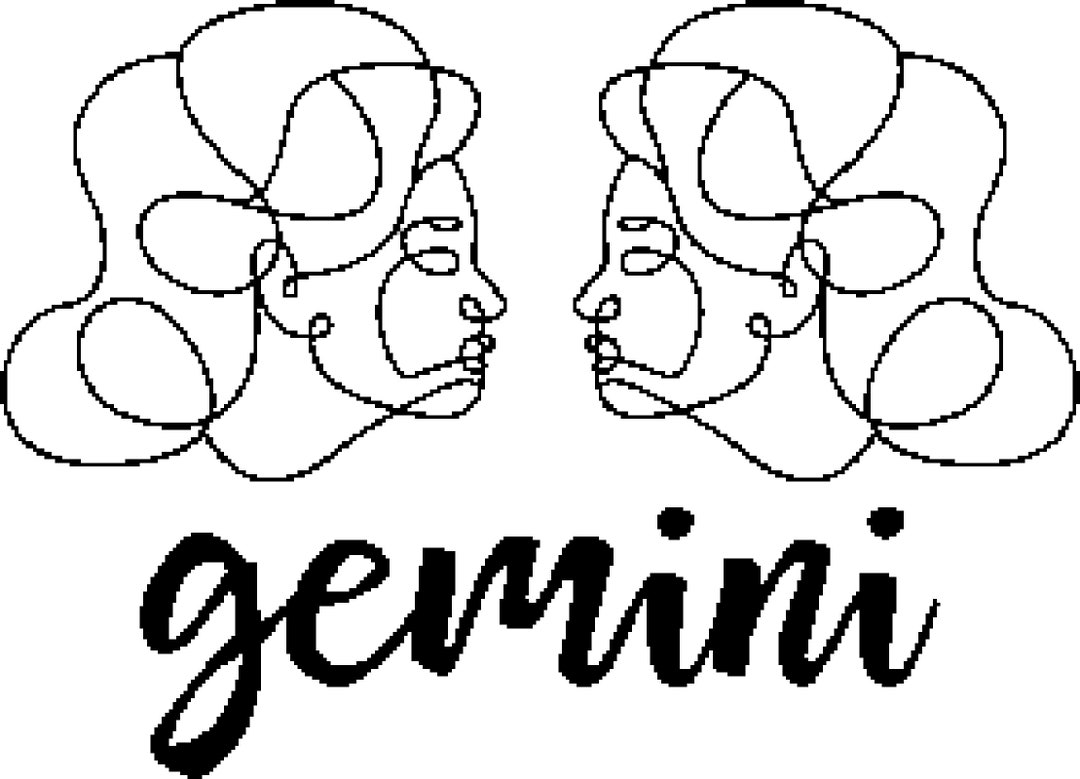 Gemini Zodiac Symbol • Book Cut and Fold Pattern • Instant Download - Etsy