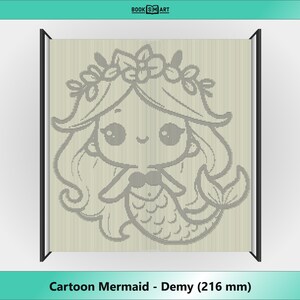 Cartoon Mermaid • Cut and Fold Book Pattern • Instant Download ...