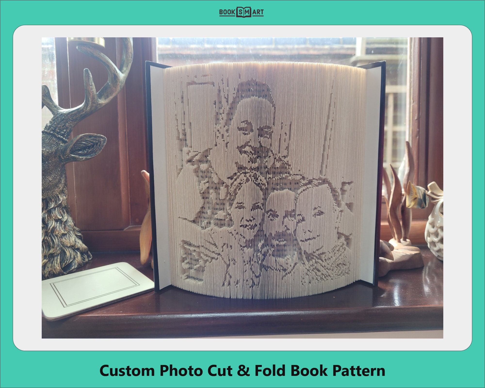 Custom Photo Cut and Fold Book Pattern Made to Order - Etsy