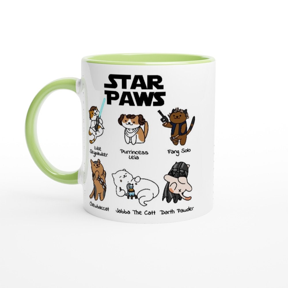 Star Paws Mug A Purrfect Gift for Star Wars Fans Cat and - Etsy