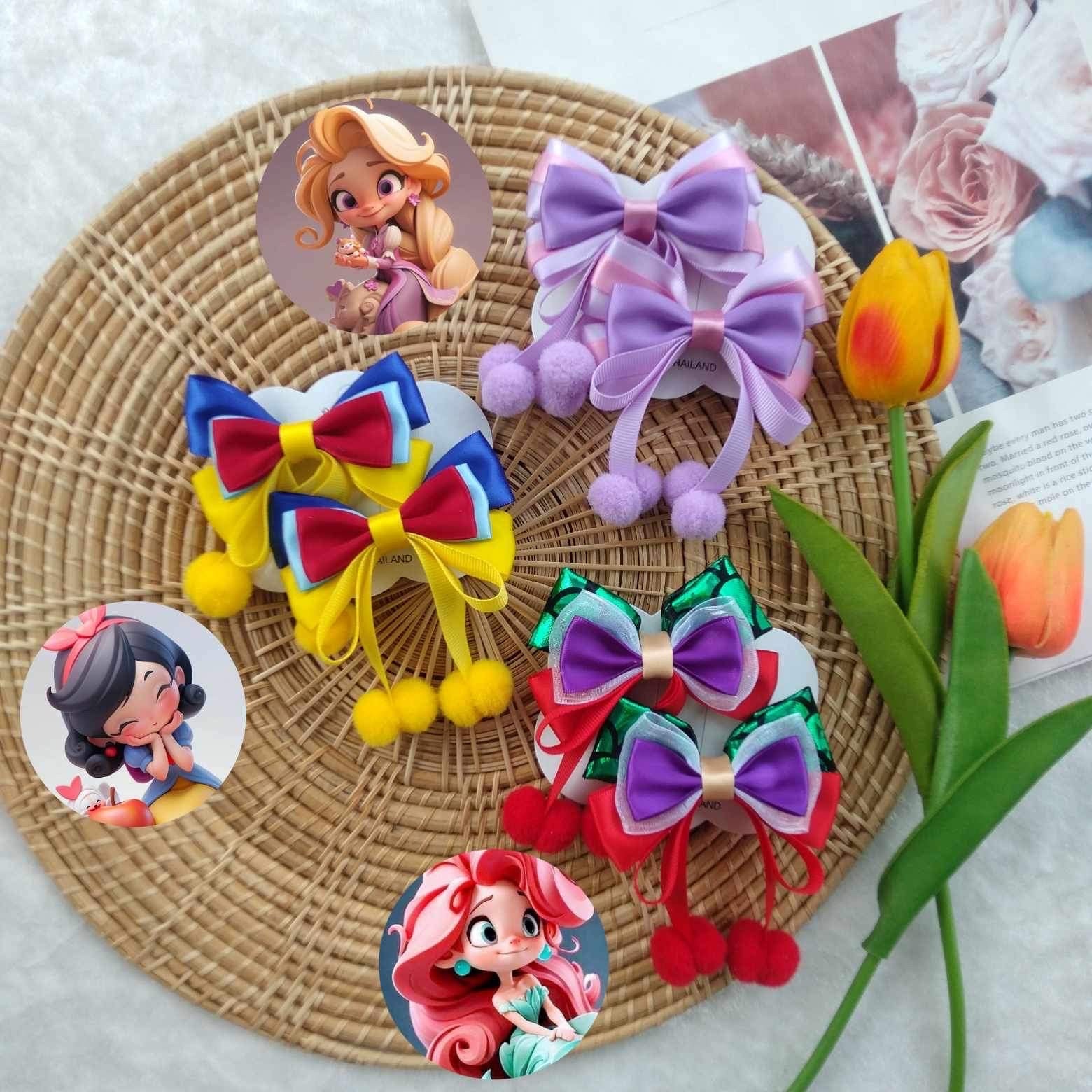 Disney Princess Hair Bow | Girl Hair Clip | Princess Bow | Toddler Bow ...