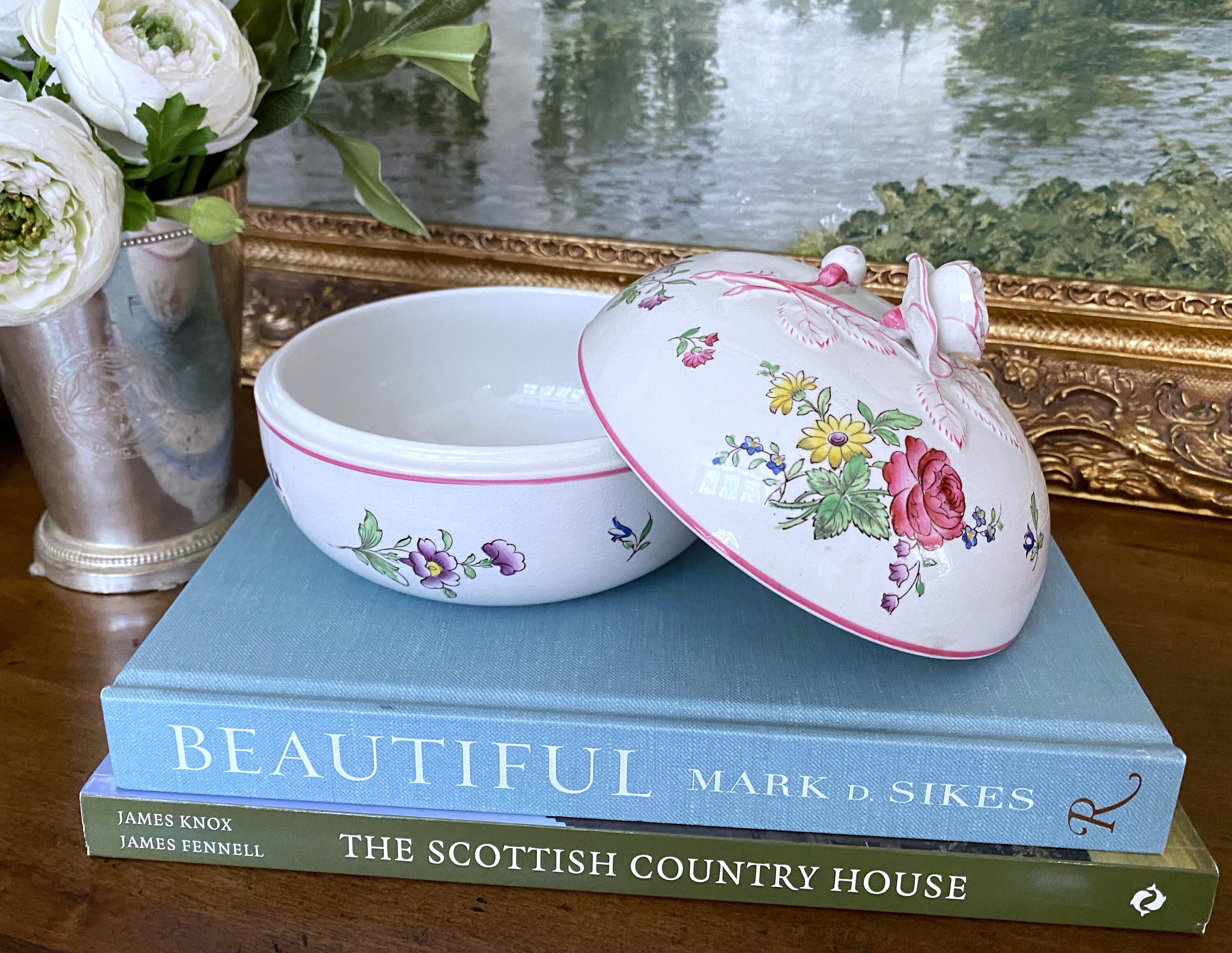 Copeland Spode marlborough Sprays Covered Candy Dish - Etsy