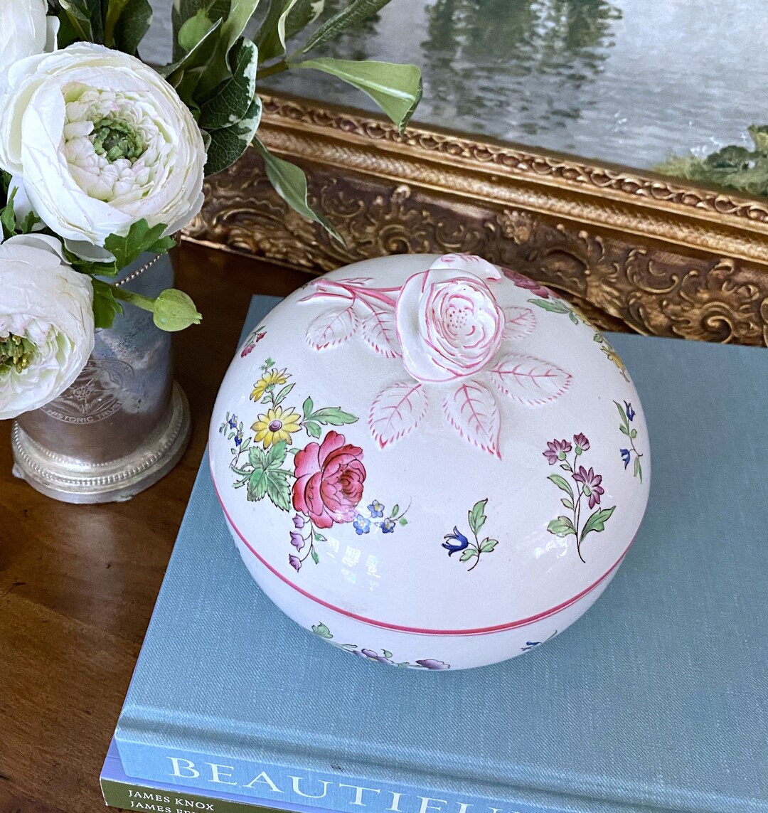 Copeland Spode marlborough Sprays Covered Candy Dish - Etsy