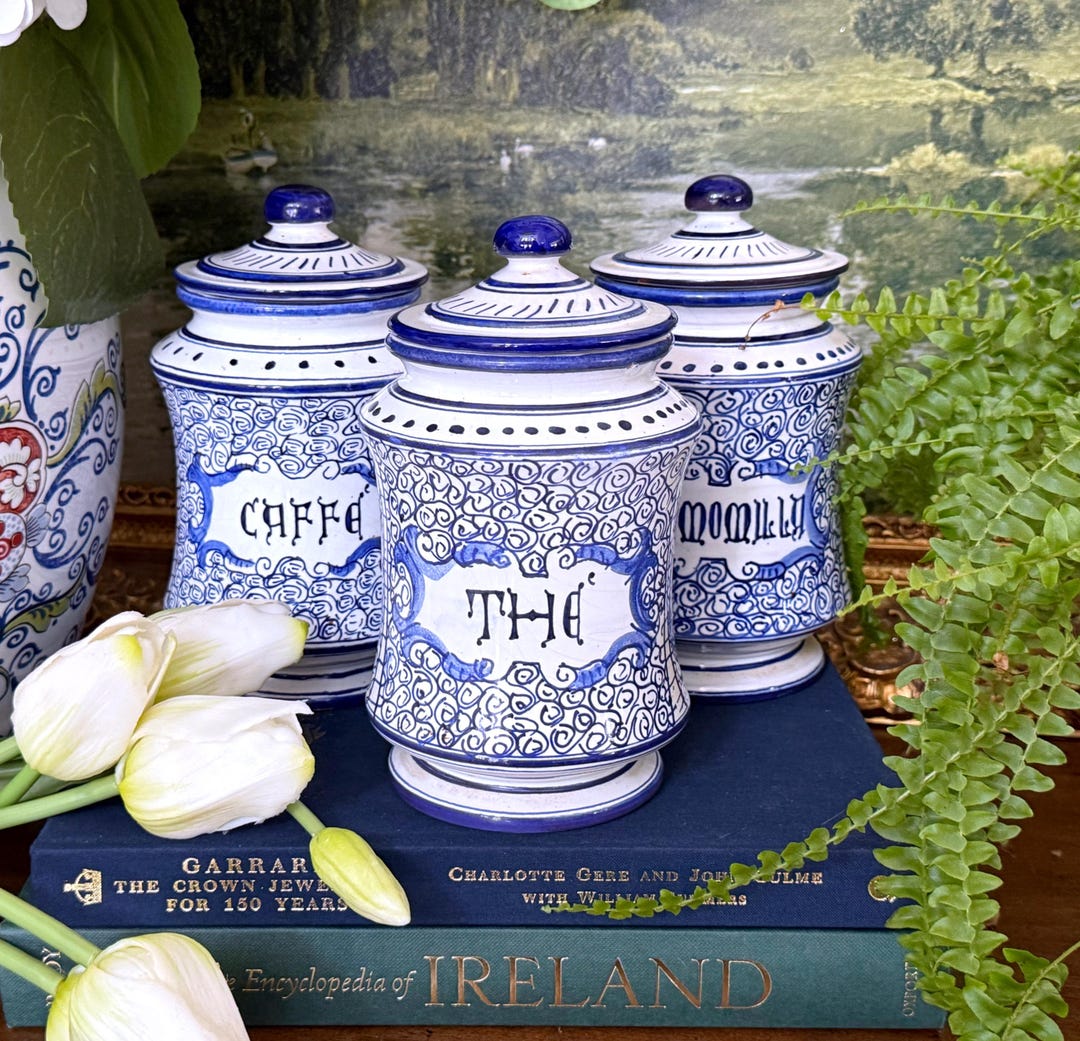 Set of 3 Italian Canisters - Etsy