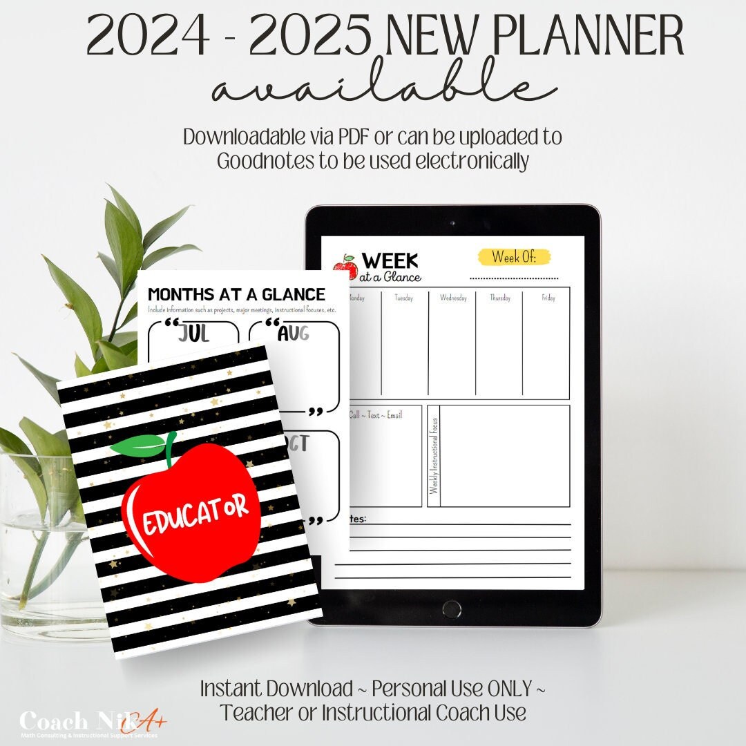 2024 - 2025 Educator Planner - Etsy