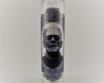 Frankenstein Monster Horror Prayer Candle - Etsy