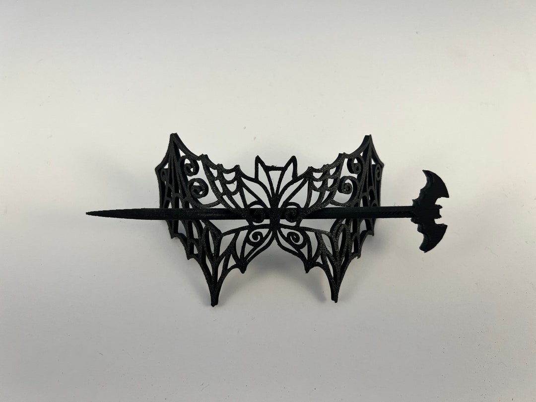 Lacy Bat Bun Holder | 3D Printed - Etsy