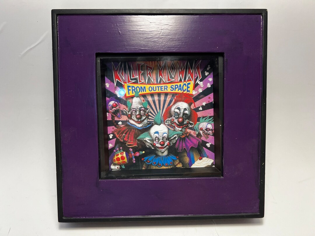 Killer Klowns in a Purple Shadow Box - Etsy
