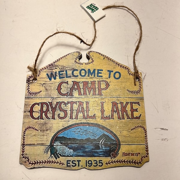 Camp Crystal Lake Sign - Etsy