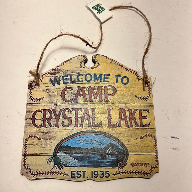 Camp Crystal Lake Sign - Etsy