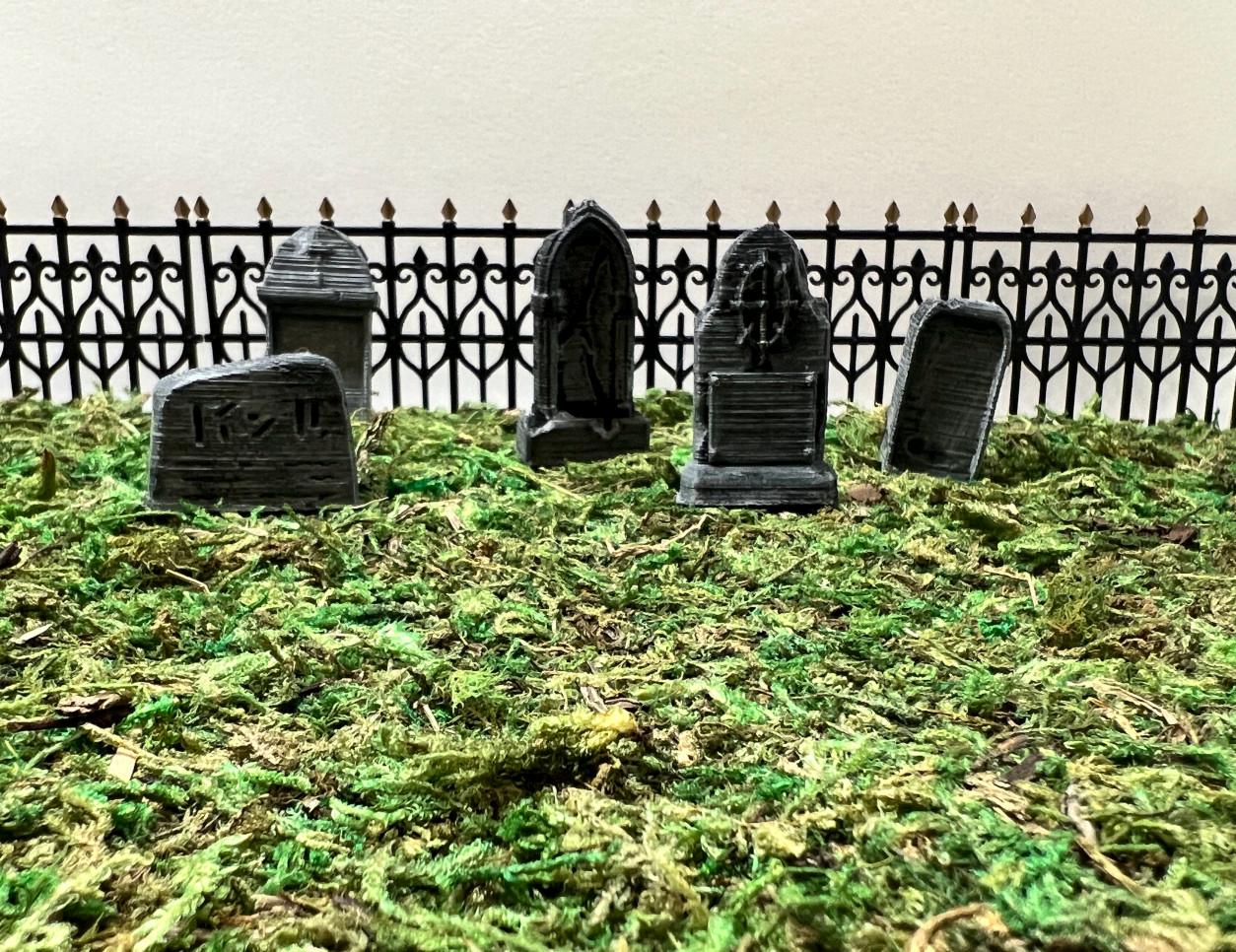 Bag of (15) Unique Miniature Gravestones / Tombstones for a Graveyard ...