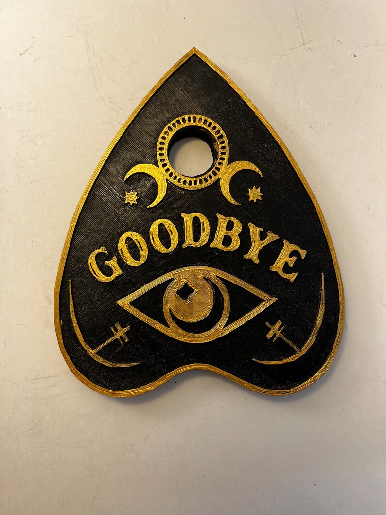 Ouija Planchette Wall Art 02 - Etsy