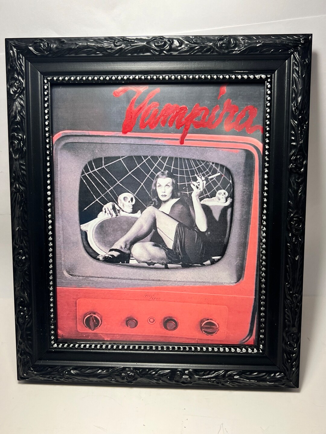 Vampira in a Black Gothic Frame - Etsy