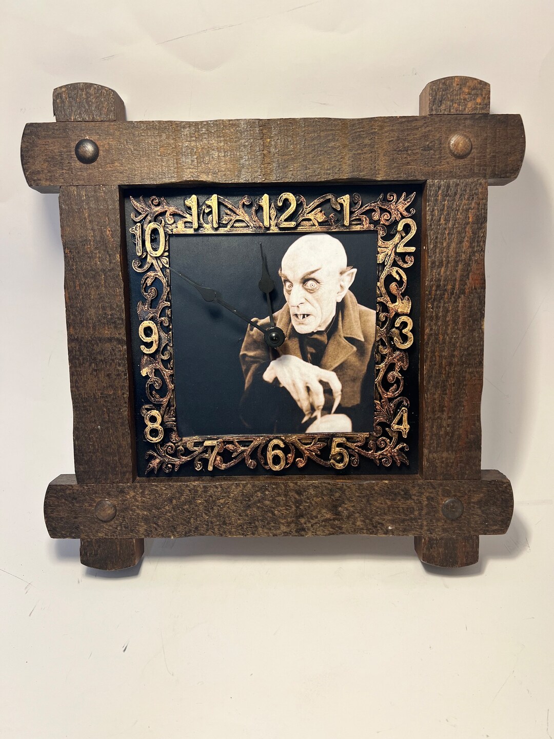 Nosferatu Wooden Clock - Etsy