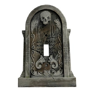 Graveyard Collection | Tombstone Shaped Wall Plates | Gothic Home Decor ...