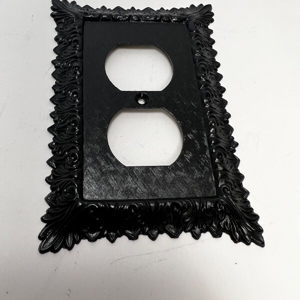 Black Outlet Cover - Etsy