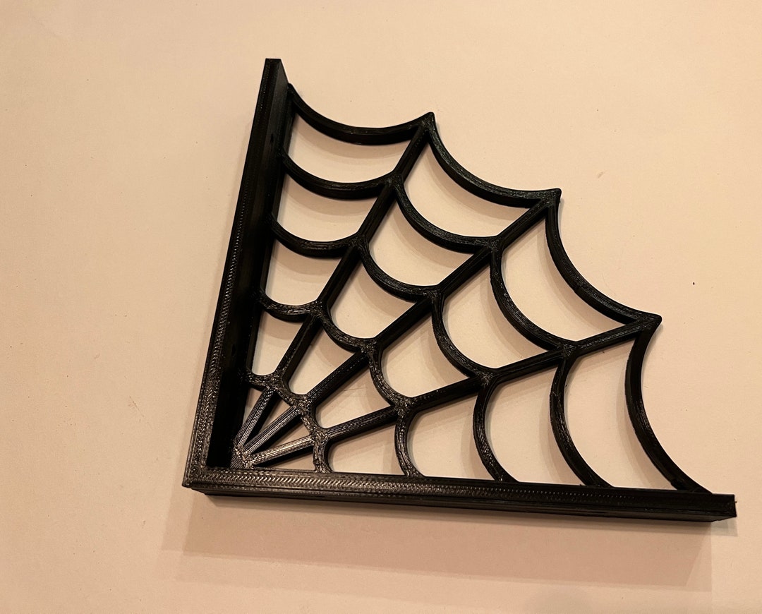 Black Spiderweb Shelving Bracket | 3D Printed - Etsy