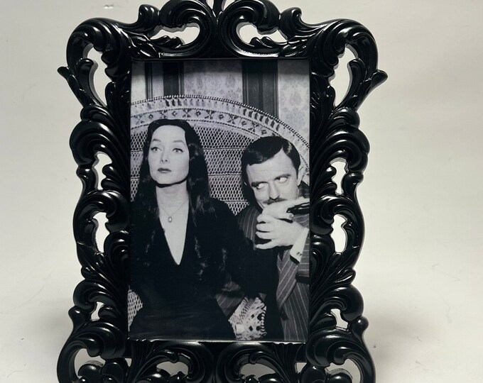 Gomez and Morticia Addams in a Beautiful Black Gothic Frame - Etsy